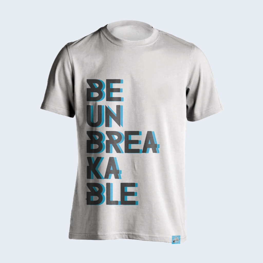 ‘Be Unbreakable’ T-shirt for Men – Shop | Sebastian Fitness Solutions
